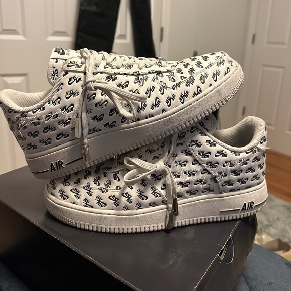 Nike | Shoes | Nike Af Low Logo All Over | Poshmark